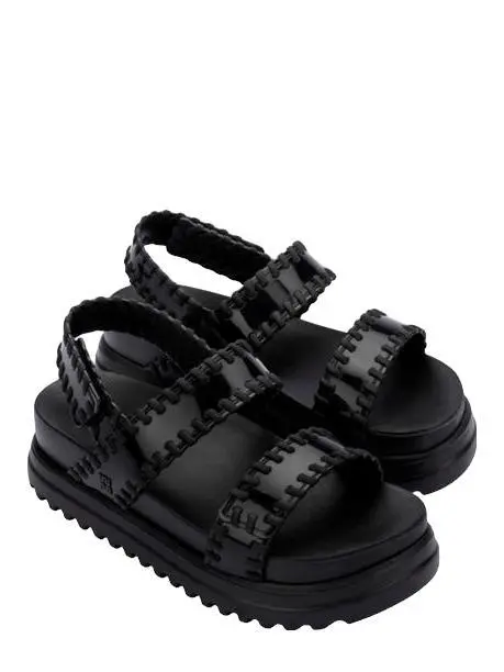 Melissa Dune Quarter Strap Platform Sandal - Black