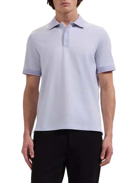 Bugatchi Jacquard Cotton Polo - Lilac