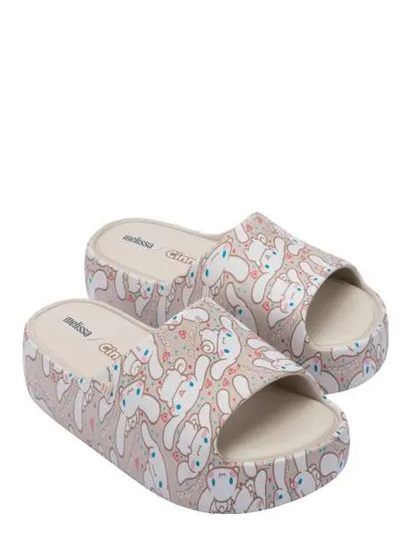 Melissa X Hello Kitty And Friends Platform Slide Sandal - Beige/brown