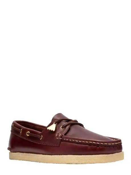 Clarks Godney Boat Moc Toe Loafer - British Tan Leather