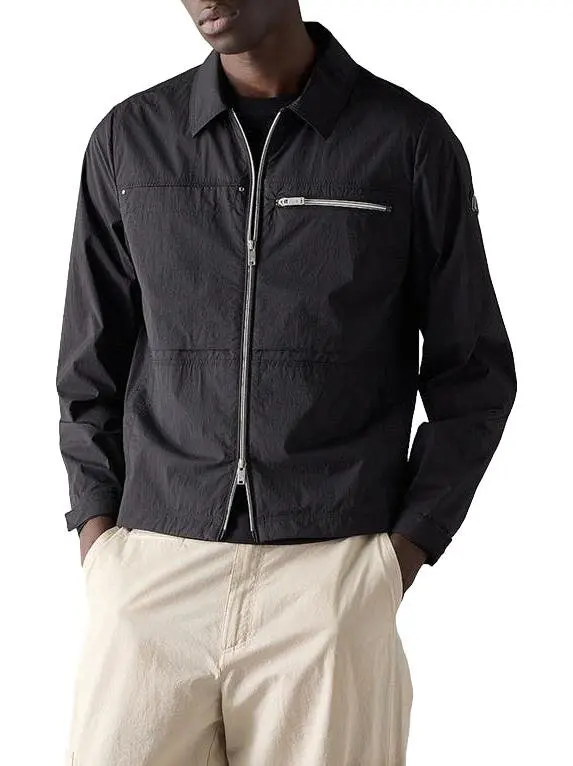 Moose Knuckles Topflight Water Repellent Shirt Jacket - Black