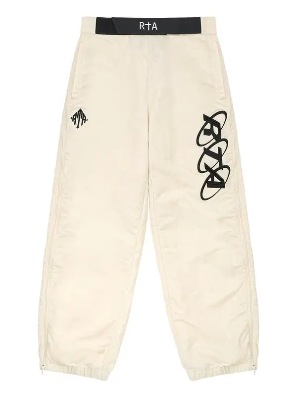 RtA Nixon Logo Track Pants - Raw Sand