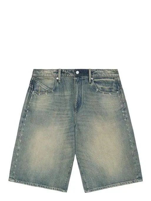 RtA Gustavo Oversize Denim Bermuda Shorts - Dawn Wave