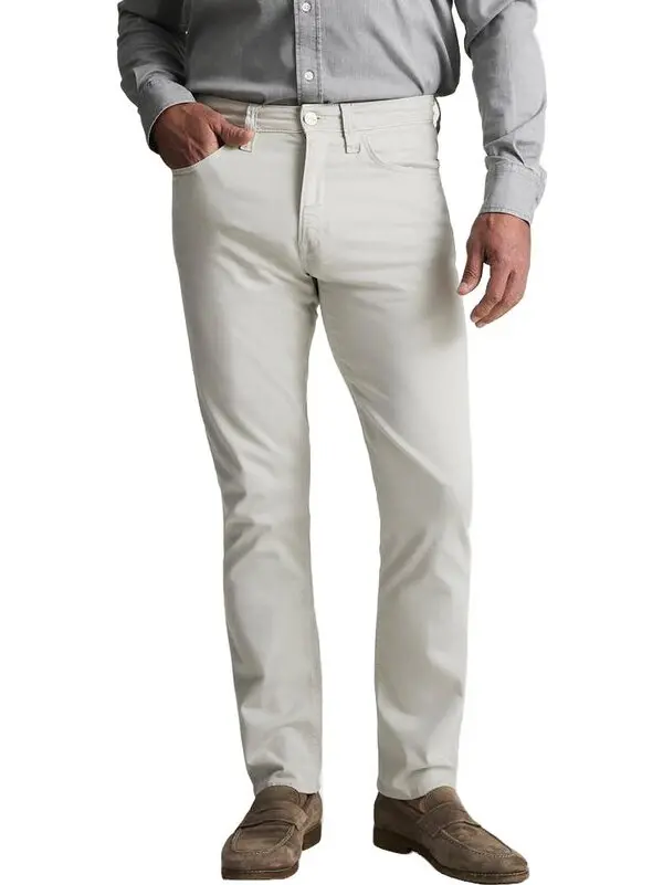 34 Heritage Straight Leg Stretch Twill Trousers - Glacier Twill