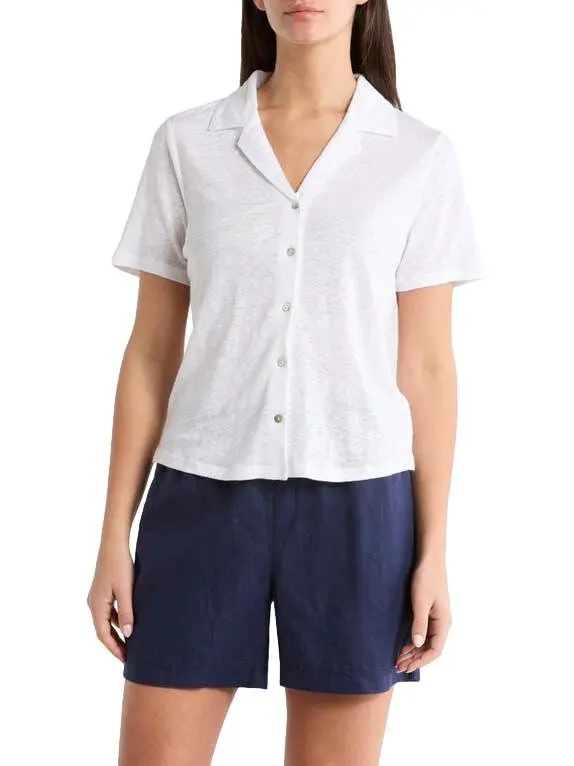 Tommy Bahama Linnea Linen Camp Shirt - White