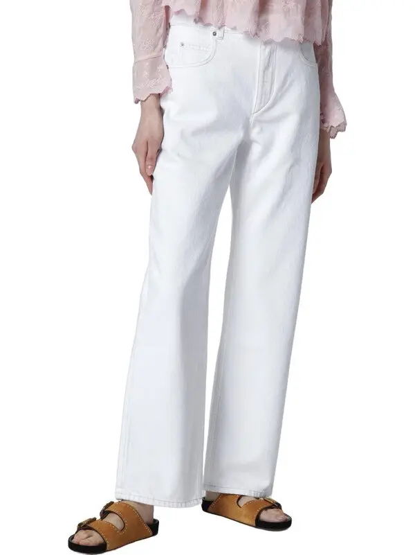 Isabel Marant Dromie Straight-cut Trousers - Beige