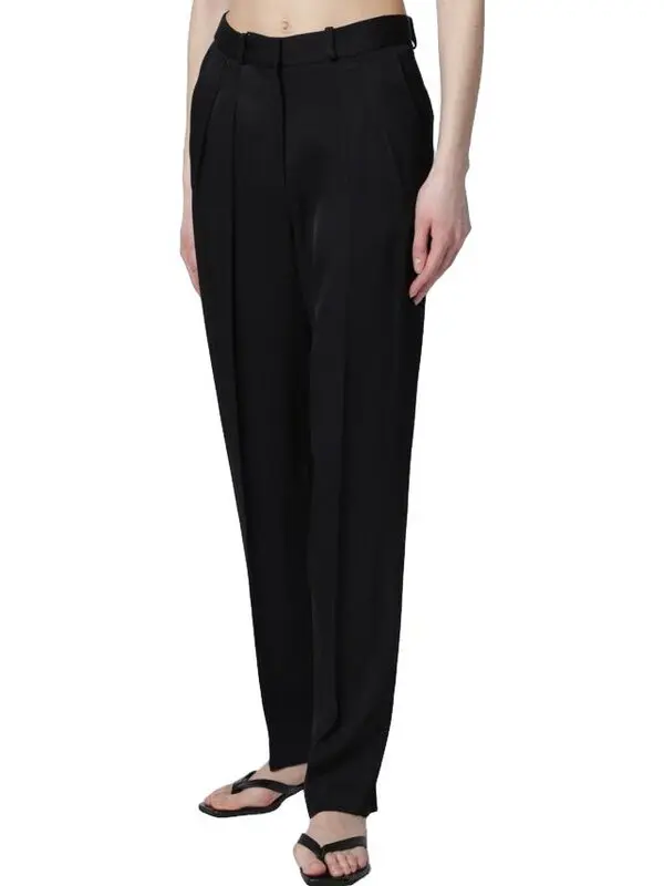 Loulou De Saison Wool-blend Trousers - Black