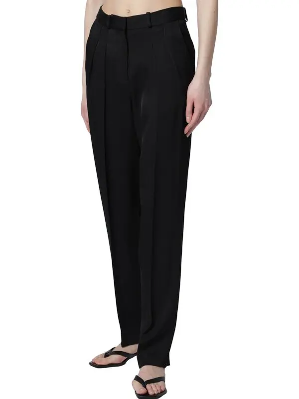 Loulou De Saison Wool-blend Trousers - Black