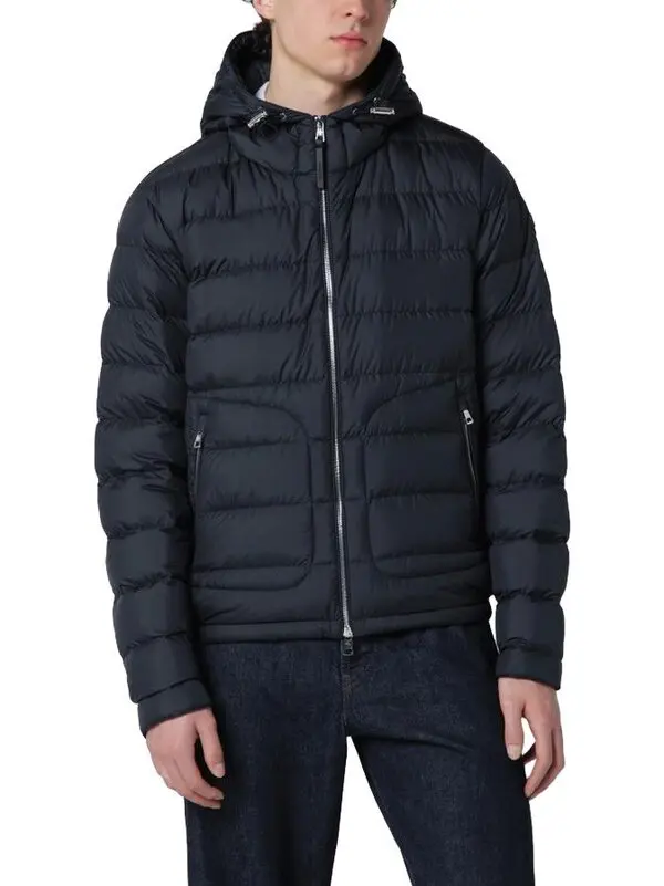 Moncler Short Hooded Down Jacket - Blue