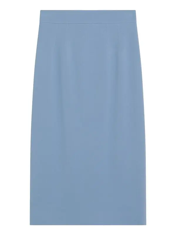 Dolce & Gabbana Stretch Cady Pencil Skirt - Light Blue