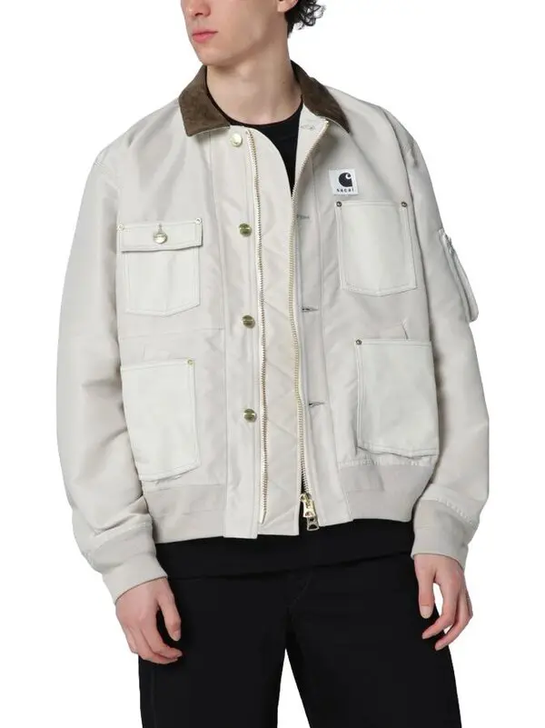 SACAI X CARHARTT WIP Nylon Twill Jacket - White