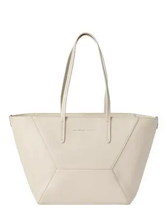 Brunello Cucinelli Calfskin Bc Duo Bag - Ivory