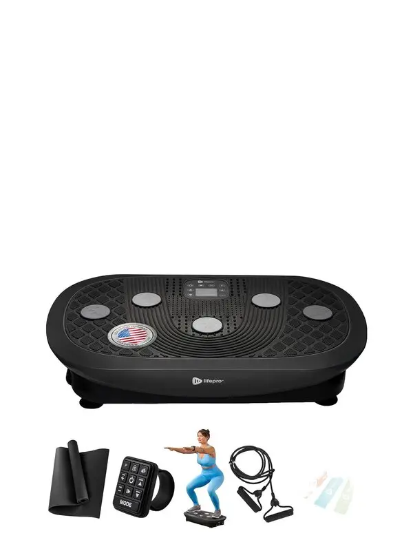 LIFEPRO Rumblex Plus 4d Vibration Plate Machine - Black