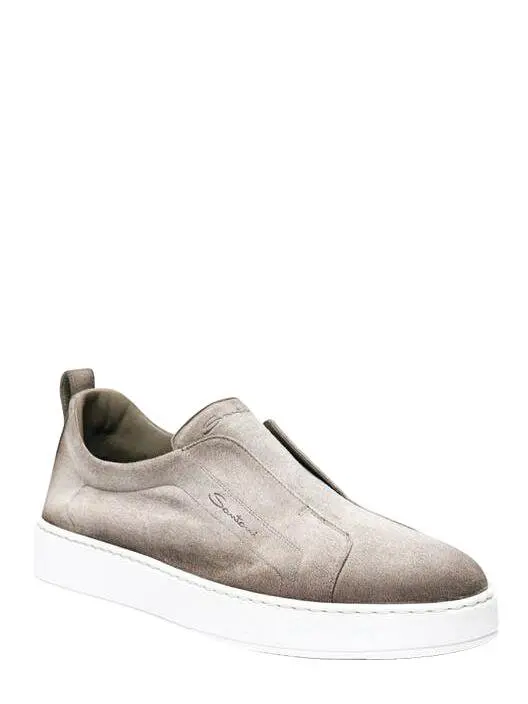 Santoni Victory Laceless Slip-on Sneakers - Beige
