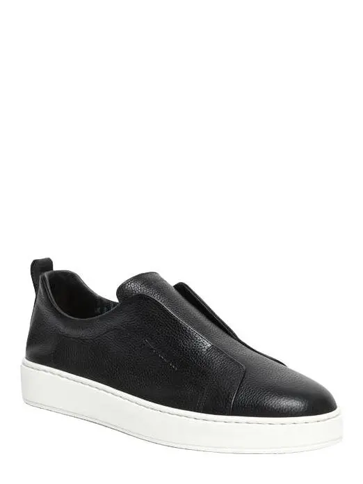 Santoni Victory Laceless Slip-on Sneakers - Black