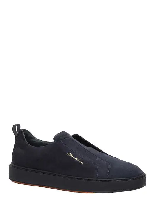 Santoni Victory Laceless Slip-on Sneakers - Blue