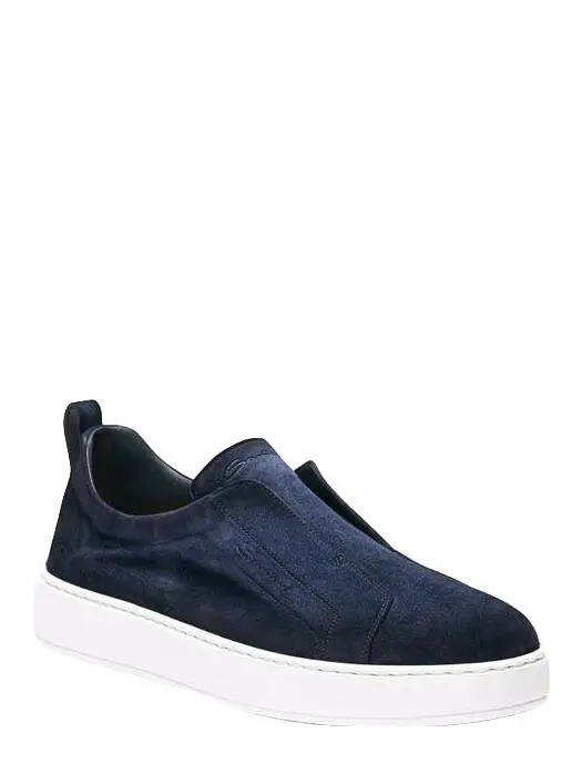 Santoni Victory Laceless Slip-on Sneakers - Blue