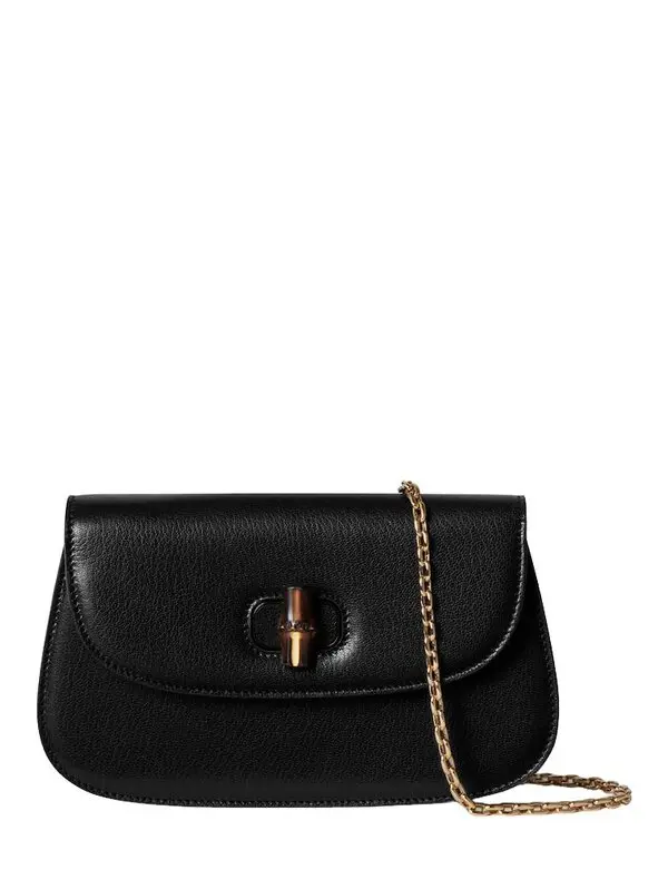 Gucci Bamboo Clutch - Black