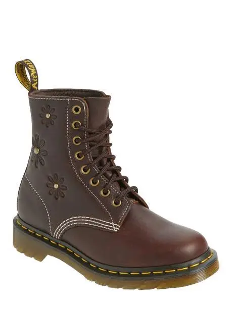 Dr. Martens 1460 Pascal Leather Ankle Boots - Dark Brown