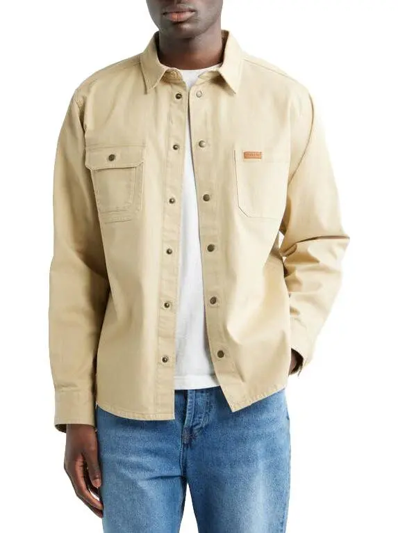 Pendleton Cotton Stretch Twill Work Shirt - Tan/bridge Creek