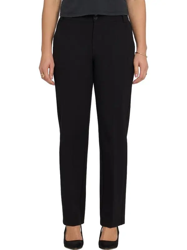 NYDJ Marilyn Straight Leg Pants - Black