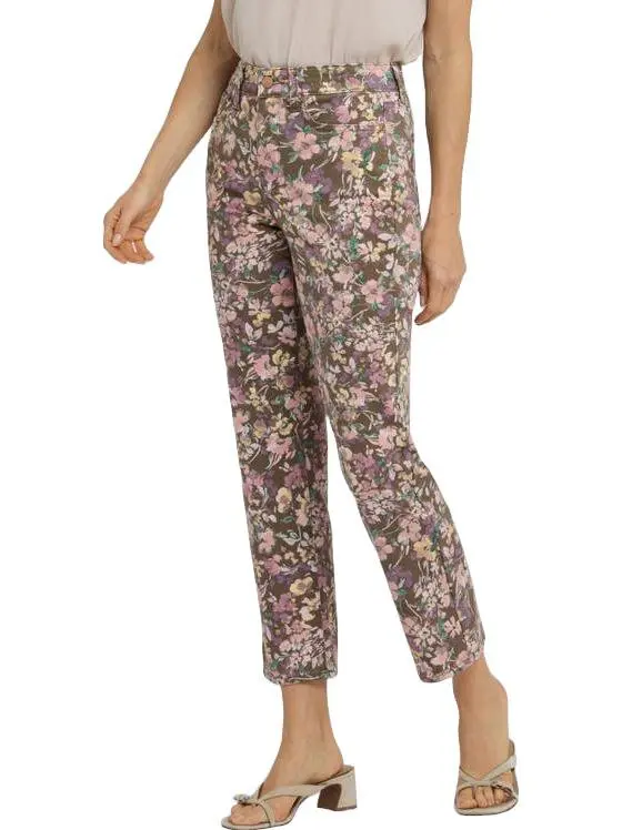 NYDJ Marilyn Floral Ankle Jeans - Earth Blooms