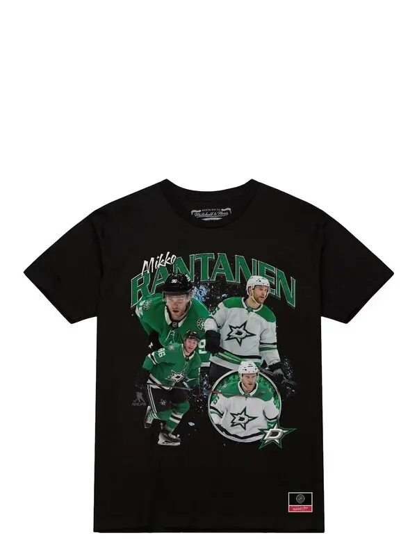 Mitchell & Ness Mikko Rantanen Dallas Stars Player Collage T-shirt - Black