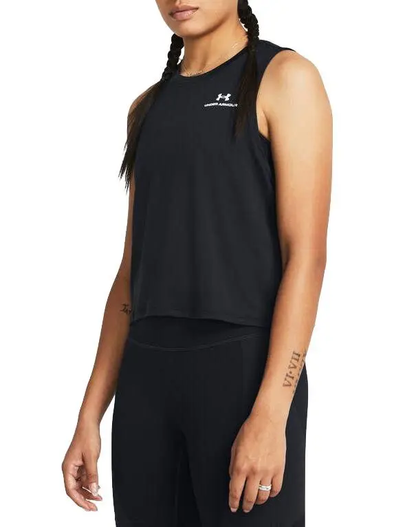 Under Armour Vanish Energy Crop Tank - Black//white