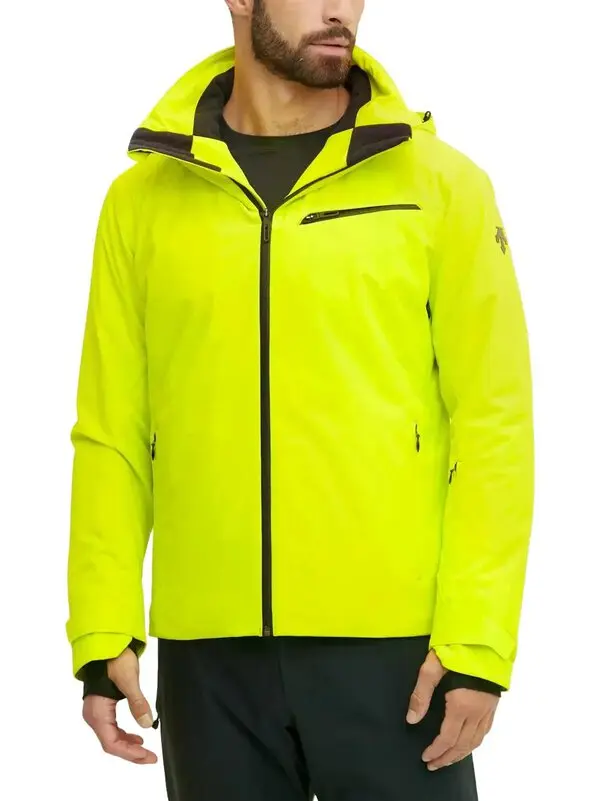 DESCENTE Hooded Ski Jacket - Yellow