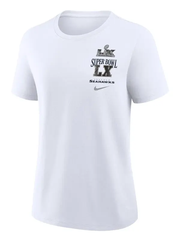 Nike Seattle Seahawks Super Bowl Lx Champions Nfl T-shirt - White