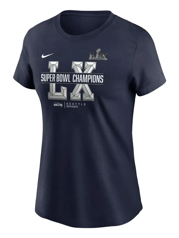 Nike Seattle Seahawks Super Bowl Lx Champions T-shirt - Blue