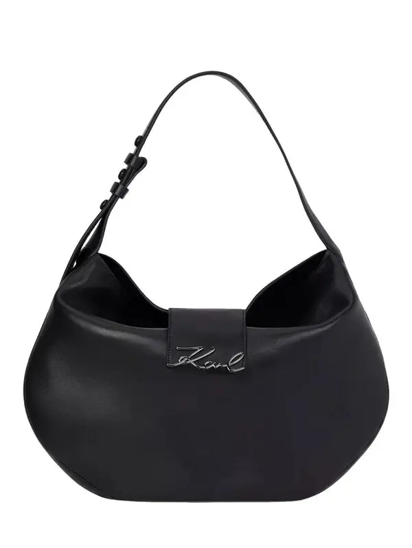 Karl Lagerfeld K/signature Shoulder Bag - Black