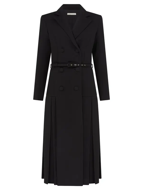 EMILIA WICKSTEAD Chaney Dress In Double Crepe - Black