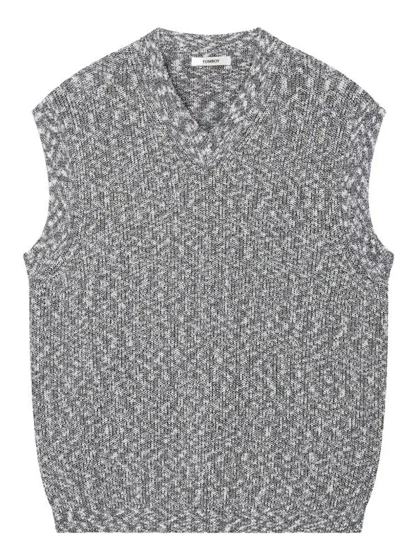STUDIO TOMBOY Knitted Vest - Black