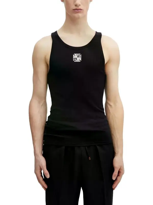 Vetements Round-neck Tank Top - Black