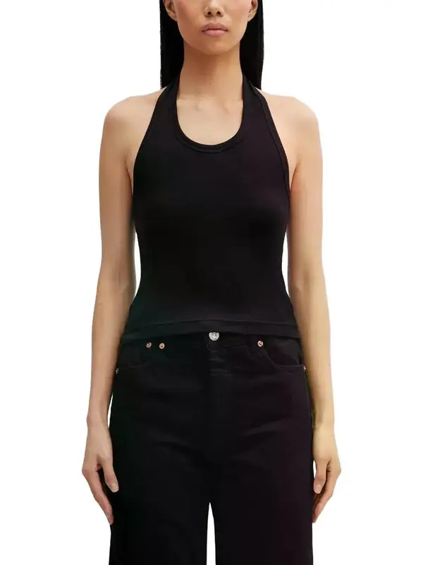 Vetements Halterneck Sleeveless Top - Black