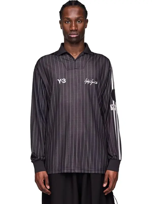 Adidas Y-3 Zinedine Zidane Soccer Long Sleeve Jersey - Black