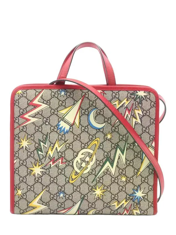 Gucci Space Print Tote Bag - Neutrals