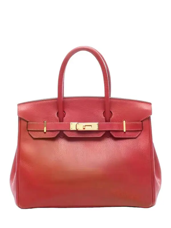 Hermès 2001 Birkin 30 Tote Bag - Red