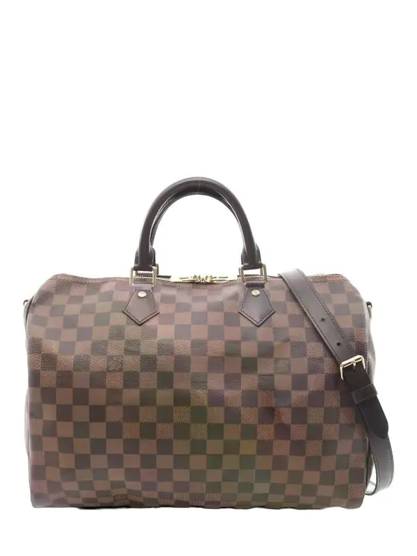 LOUIS VUITTON 2017 Damier 35 Tote Bag - Brown