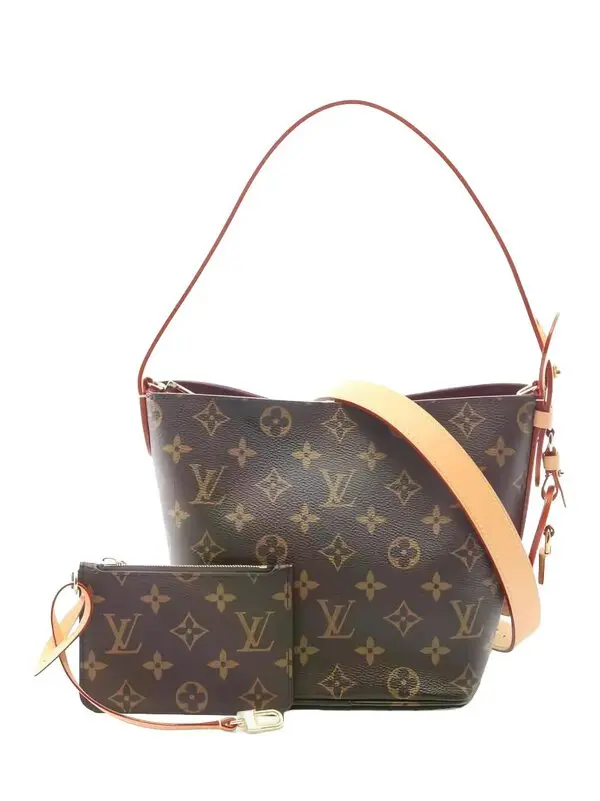 LOUIS VUITTON Monogram Leather Shoulder Bag - Brown