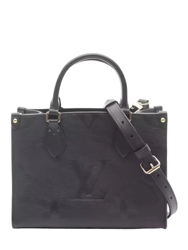 LOUIS VUITTON 2010s Pm On-the-go Monogram Empreinte Tote - Black