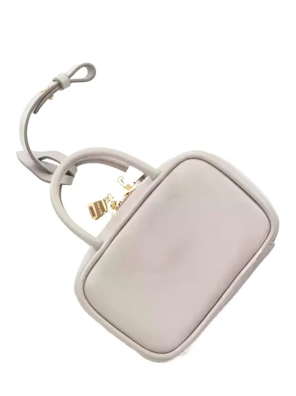 Miu Miu 20s Leather Charm Bag - Grey
