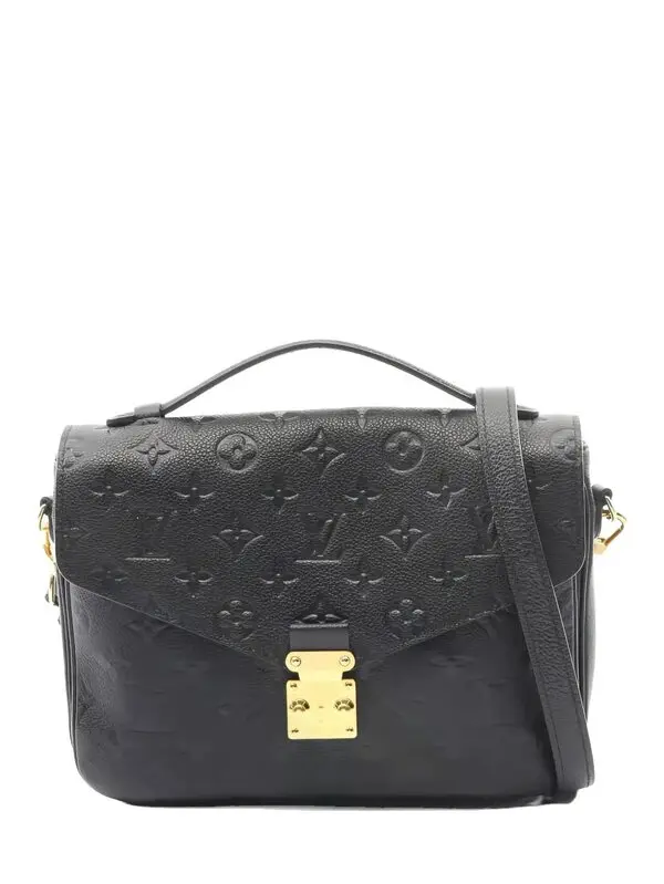 LOUIS VUITTON 2021 Mm Métis Monogram Leather Handbag - Black