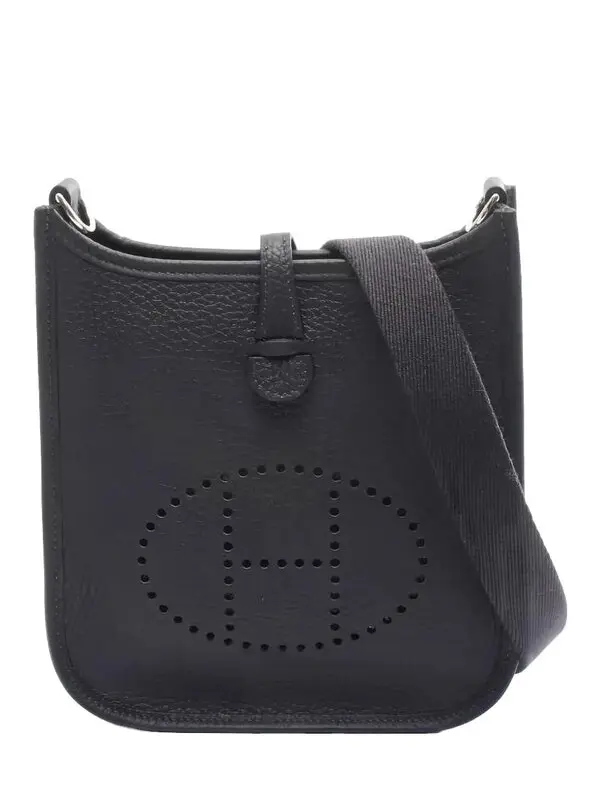 Hermès Evelyn Tpm Caban Clemence Leather Shoulder Bag - Black