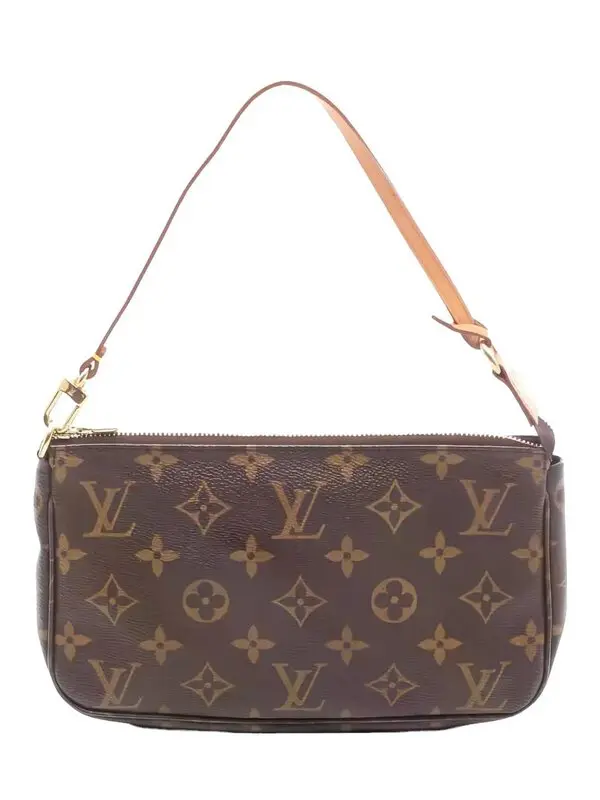 LOUIS VUITTON Monogram-pattern Clutch Bag - Brown