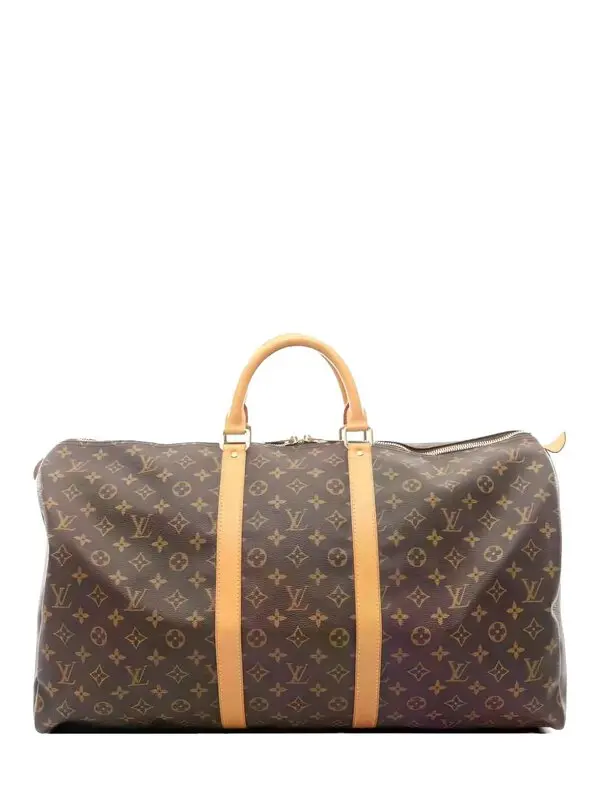 LOUIS VUITTON 1998 Monogram Leather Bag - Brown