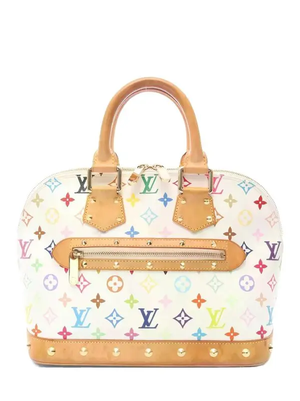LOUIS VUITTON 2003 Monogram Leather Handbag - White