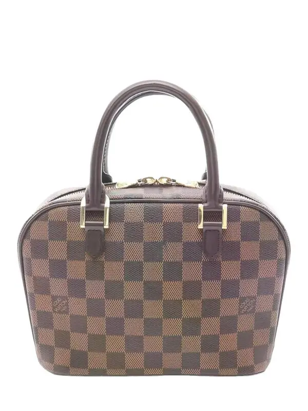 LOUIS VUITTON 2005 Mini Saria Damier Ebene Tote Bag - Brown