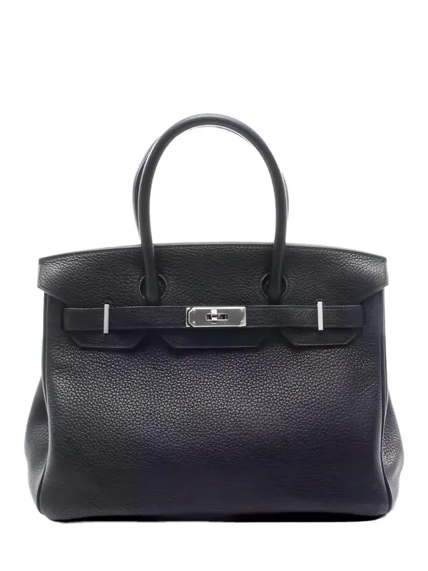 Hermès 2015 30 Birkin Togo Tote Bag - Black